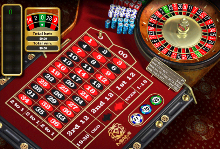 Play American Roulette Online | $800 Free Bonus | Miami Club Casino